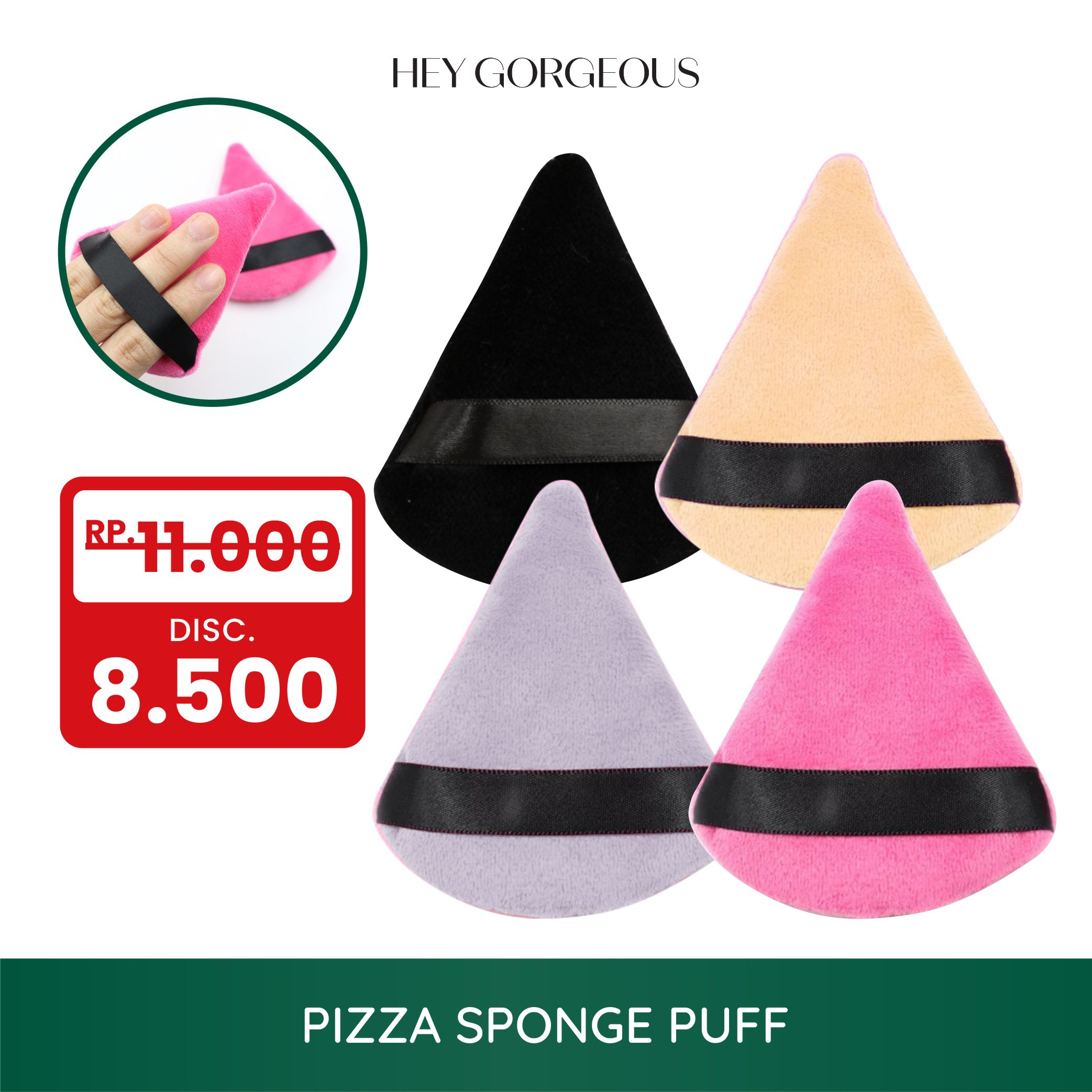Jual Spon Pizza Sponge Puff Spon Segitiga Spon Mango Spon Magic Bedak ...