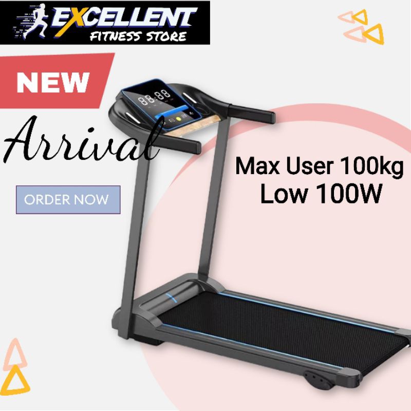 Jual Treadmill Elektrik Excellent FX-8 Elford low watt Alat fitnes Home ...