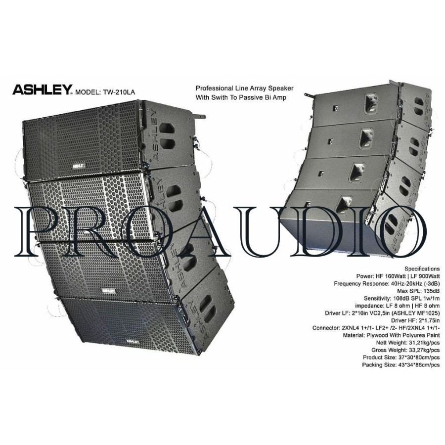 Jual SPEAKER LINE ARRAY ASHLEY TW210LA / TW 210 LA / TW-210LA / TW ...