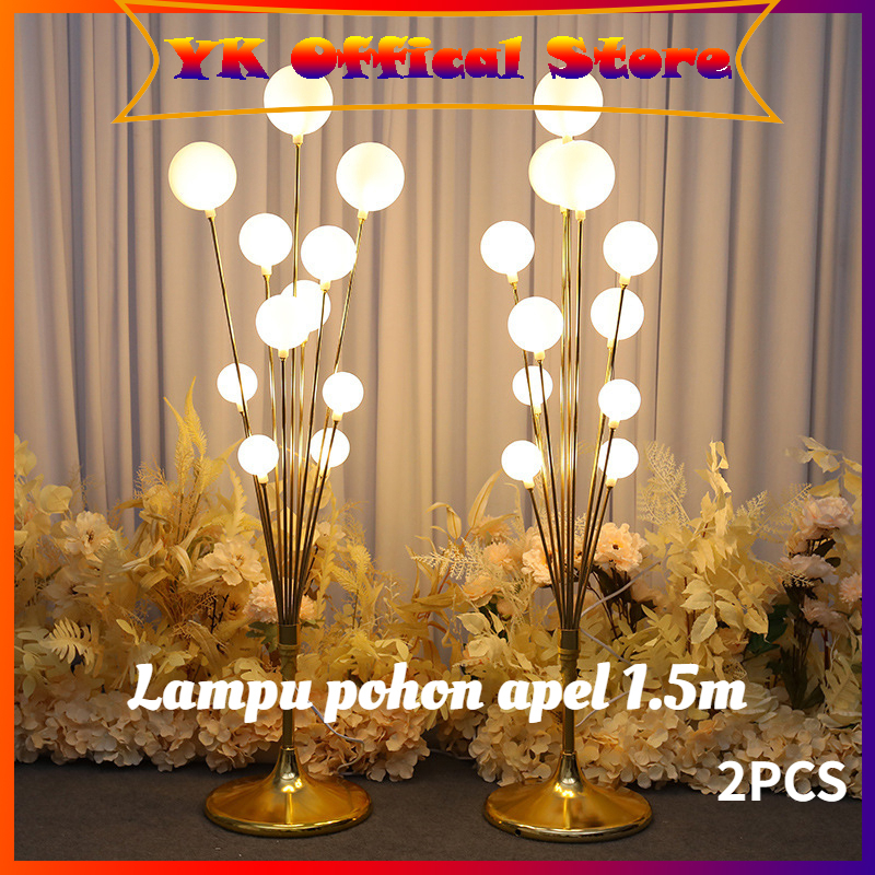 Jual Pernikahan Pohon Apel Standing Lamp 150cm 2SET Lampu Hiasan ...