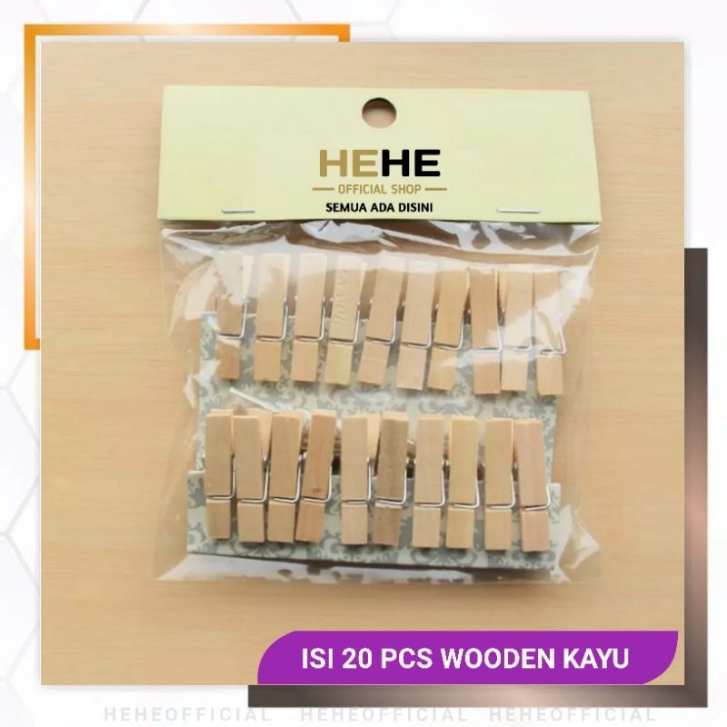 Jual Klip Jepit Bahan Kayu Polos Foto Ukuran 35mm Untuk menggantung ...