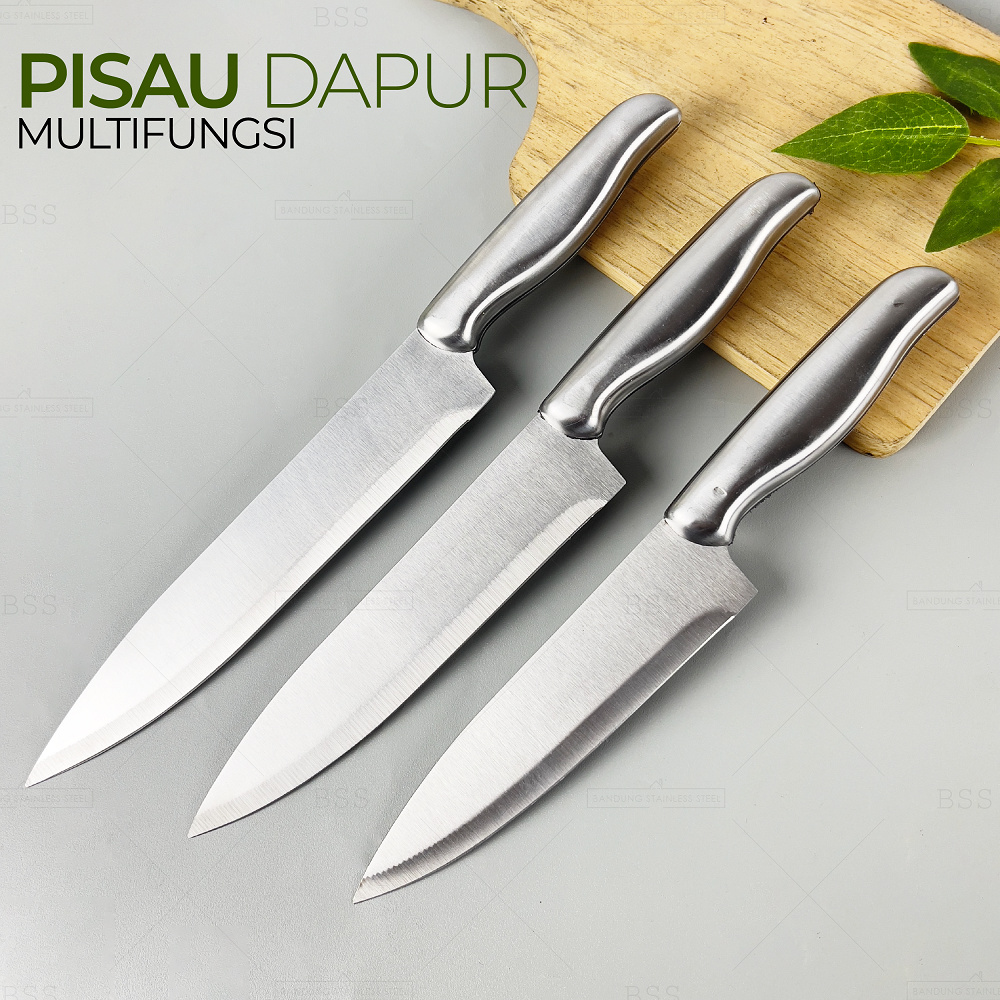 Jual Pisau Dapur Tebal Stainless 28cm 30cm 32cm Tajam Kitchen Chef ...