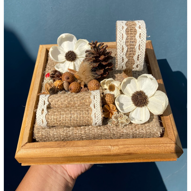 Jual box mahar/ tempat gelang cincin/ seserahan rustic/ mahar MURAH ...