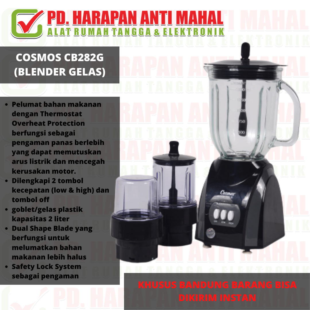 Jual Blender Cosmos Blender 2 L CB-282P//Blender Cosmos Blender 2 L CB ...