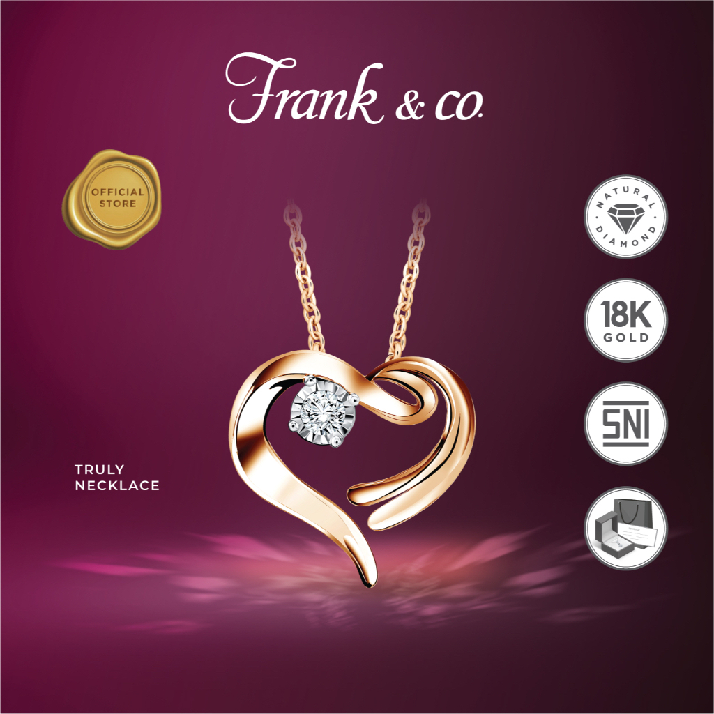 Jual Frank & co. Truly Necklace ( liontin + chain ) / Kalung Wanita ...