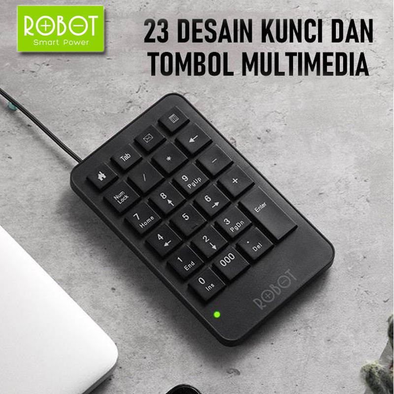 Jual ROBOT Wired Numeric Keypad Keyboard Numeric 23 Keys | Shopee Indonesia