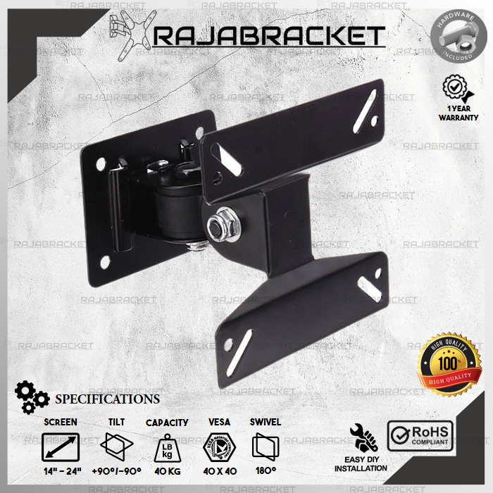Jual Bracket Monitor 14 17 19 22 24 inch, Mini Bracket Monitor Flexible ...