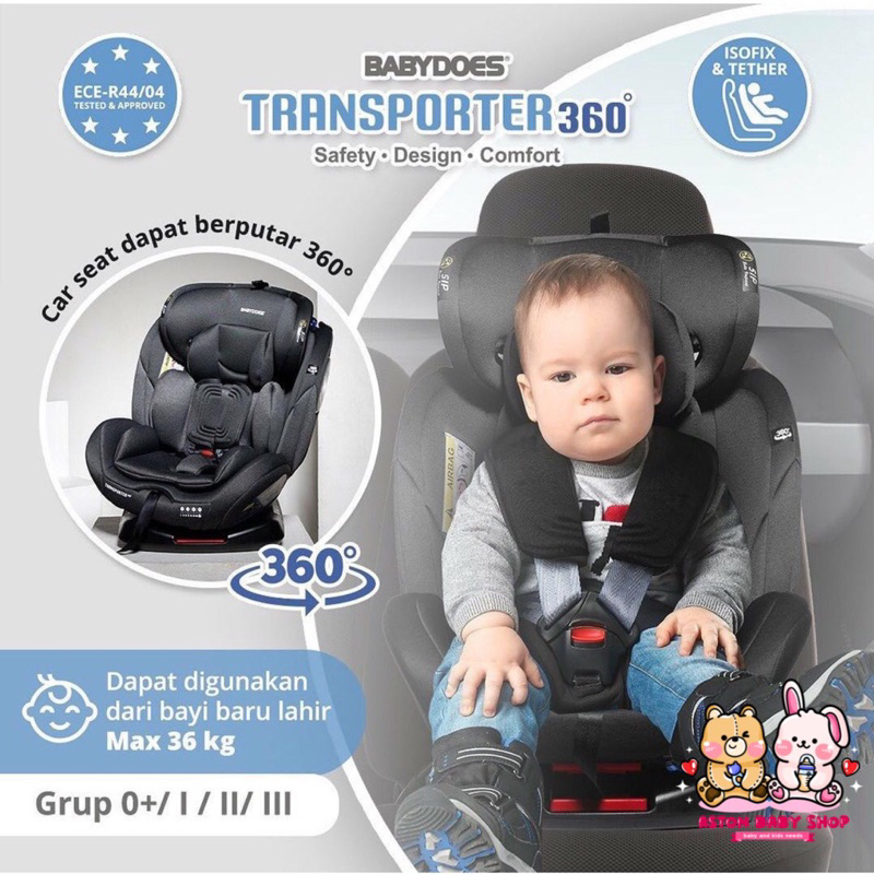 Jual Babydoes Carseat Transporter 360 Babydoes Transporter Baby does ...