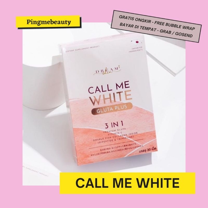 Jual Call Me White Gluta Plus 3 in 1 Double Collagen Original Thailand ...