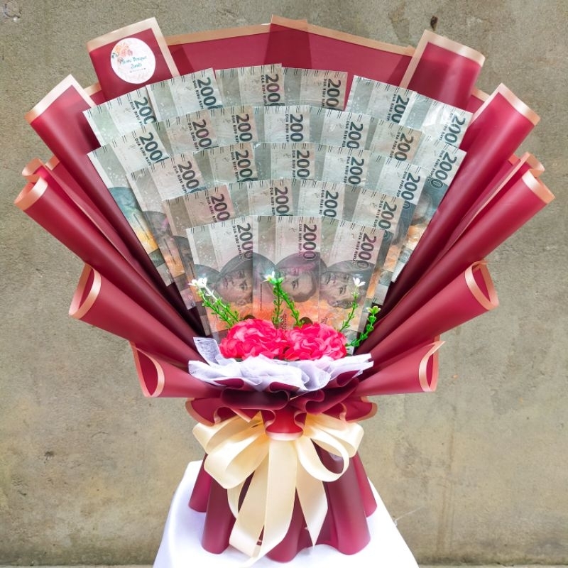 Jual [FREE PACKING] buket uang / bucket murah / money bouquet / buket ...