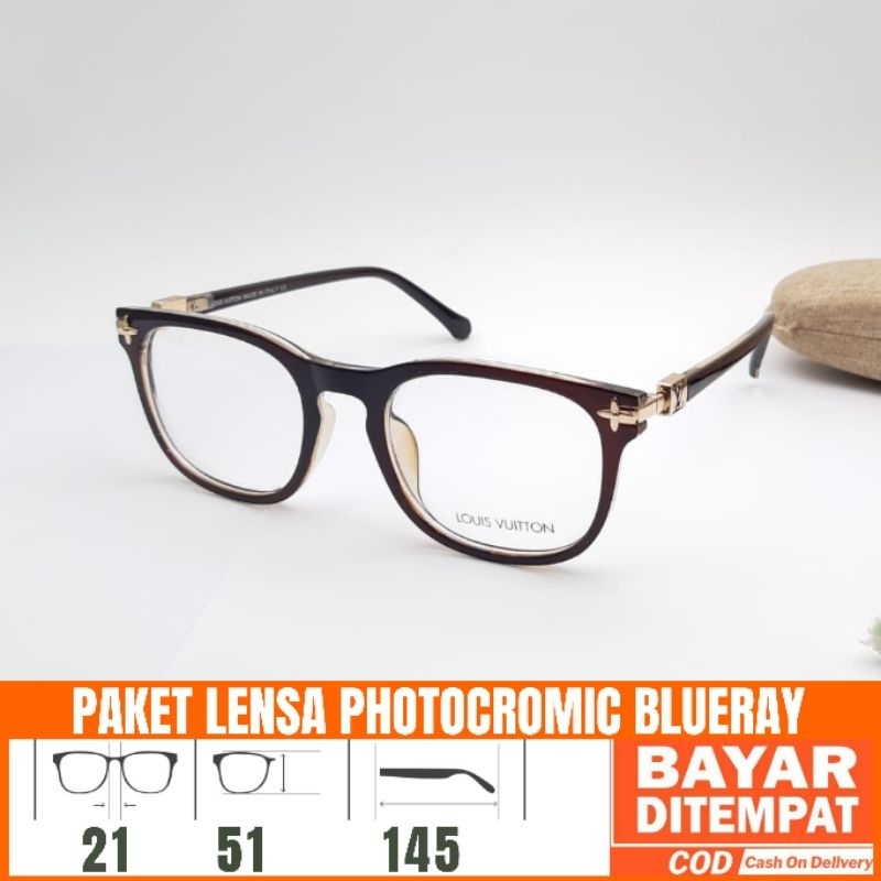 Jual Paket Kacanata 5505 Lensa Antiradiasi Photocromic Blueray | Shopee ...