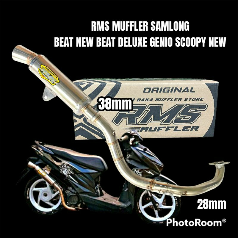 Jual KNALPOT BEAT NEW BEAT DELUXE GENIO SCOOPY NEW SAMLONG RMS MUFFLER ...