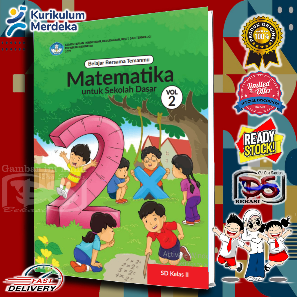 Jual KuMer Matematika Kelas 2 Vol. 2 SD 2021 | Shopee Indonesia