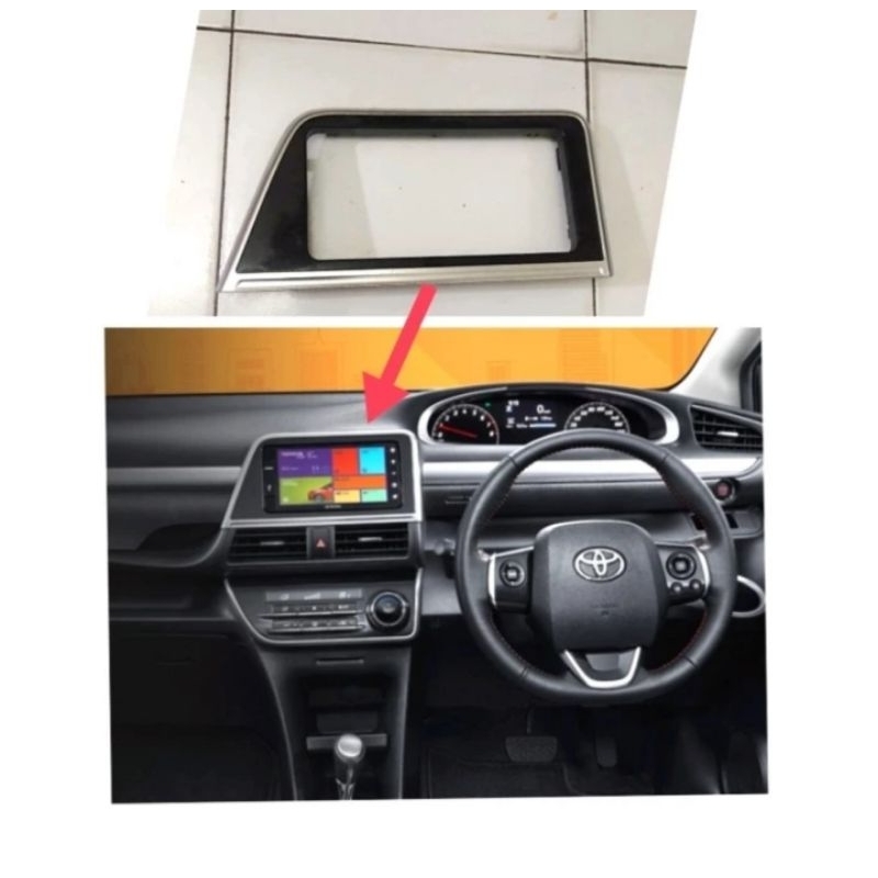 Jual cover panel head unit audio toyota sienta tipe Q part original ...