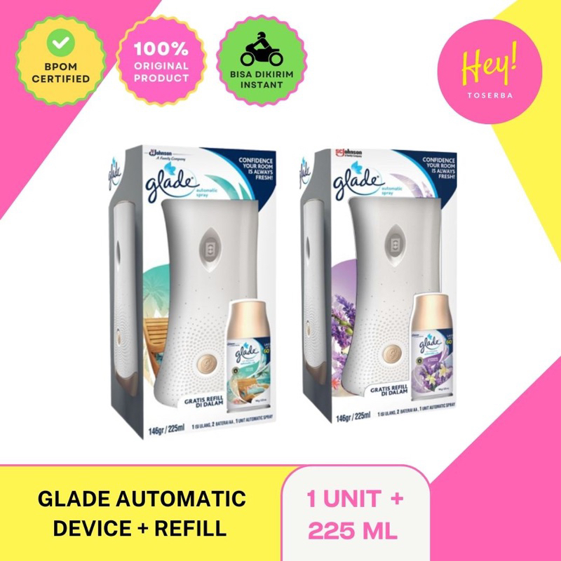 Jual Glade Pengharum Automatic Device + Refill 225 ML | Shopee Indonesia