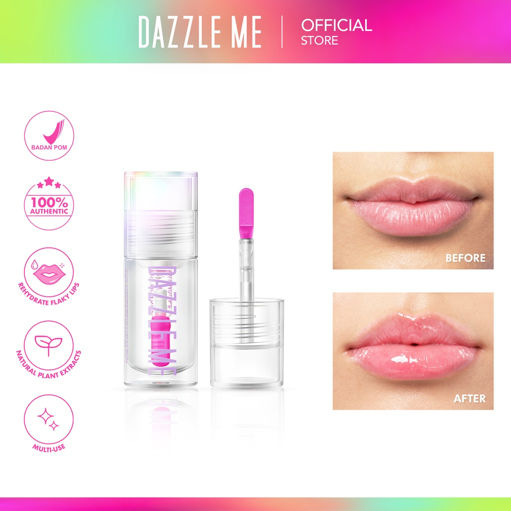 Jual DAZZLE ME 24/7 WONDERFULLIP SERUM LIP SERUM BALM SLEEPING MASK BIBIR MOISTURING | Shopee ...