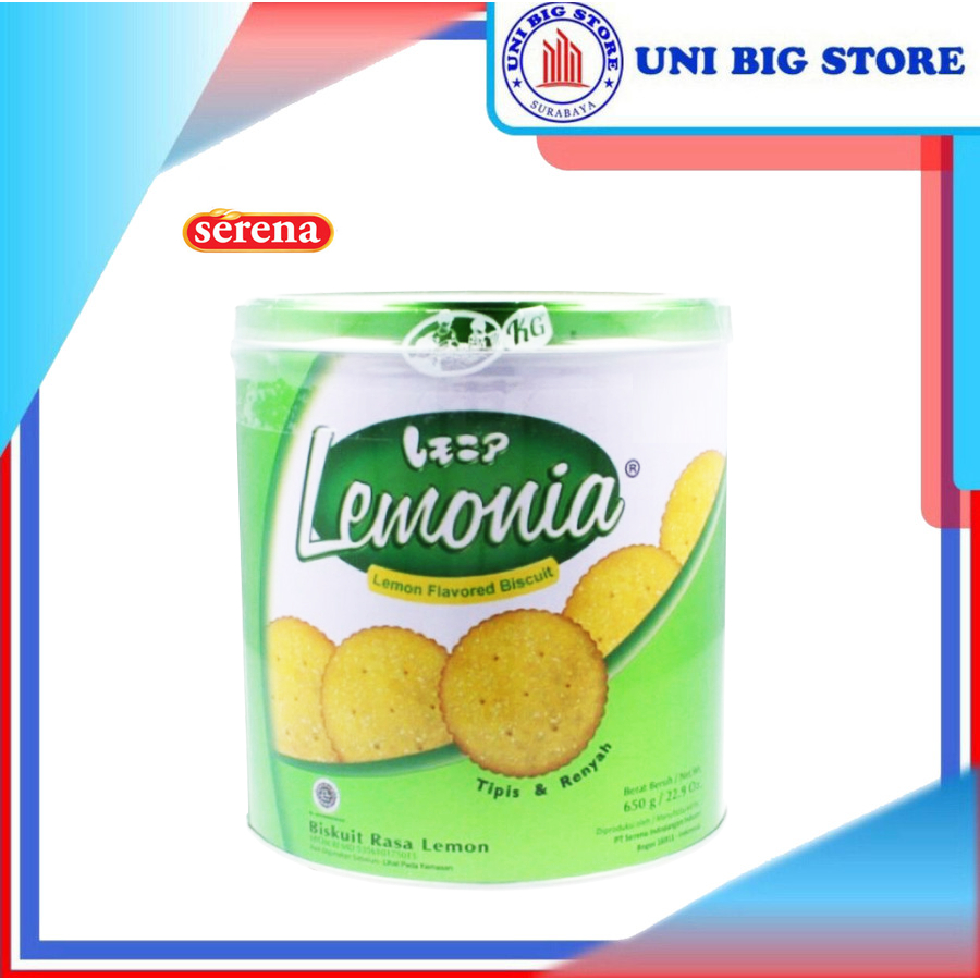 Jual Nissin Serena Lemonia Lemon Cookies Biscuit 650 gr Kaleng Biskuit ...