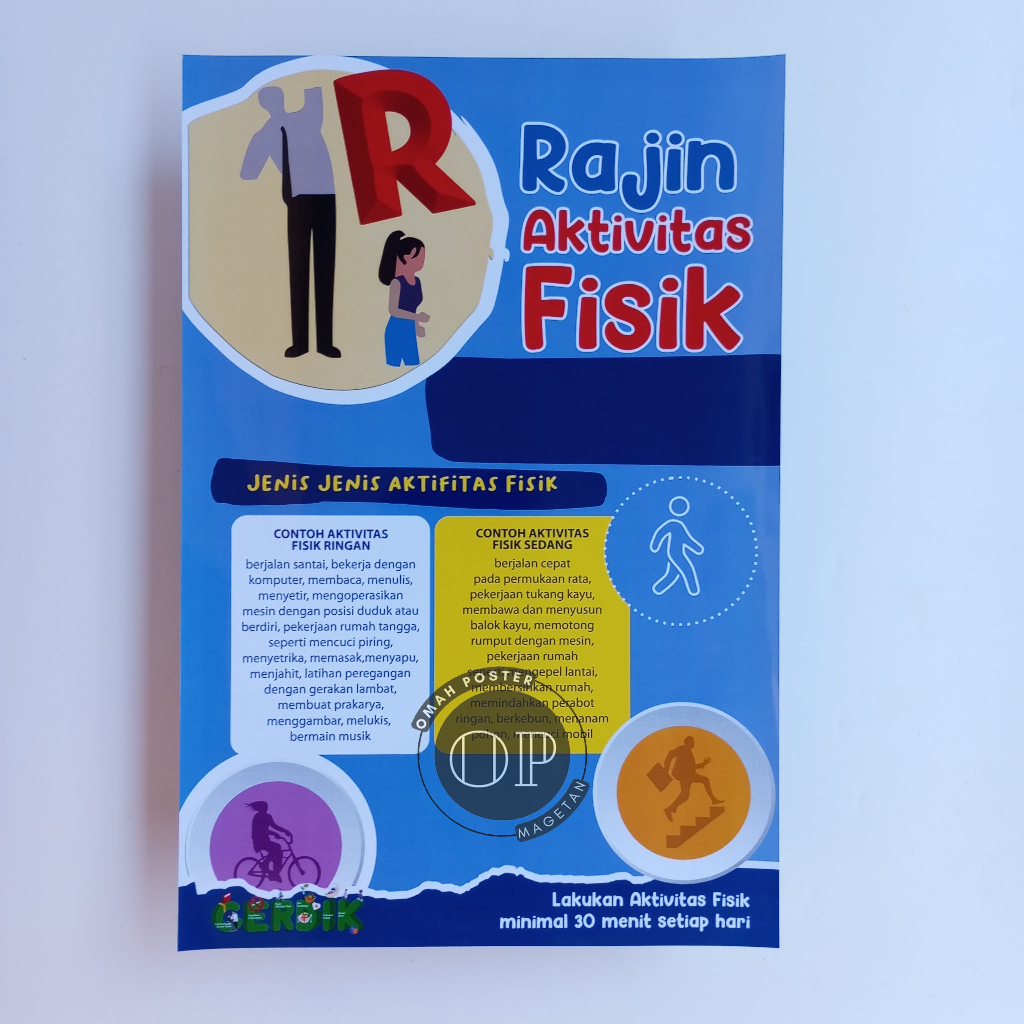 Jual Poster CERDIK Rajin Aktivitas Fisik - Poster Lansia PTM - Poster ...