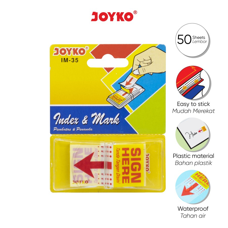Jual Index & Mark / Penanda / Pembatas Joyko IM-35 / Plastik Memo ...