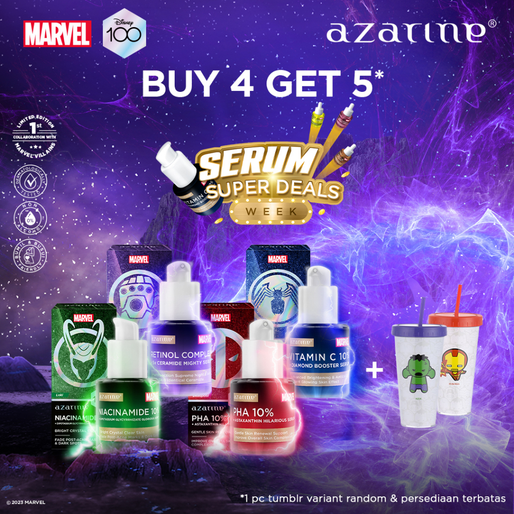 Jual [Azarine x Marvel] All Variants Super Fighters Serum Mencerahkan ...