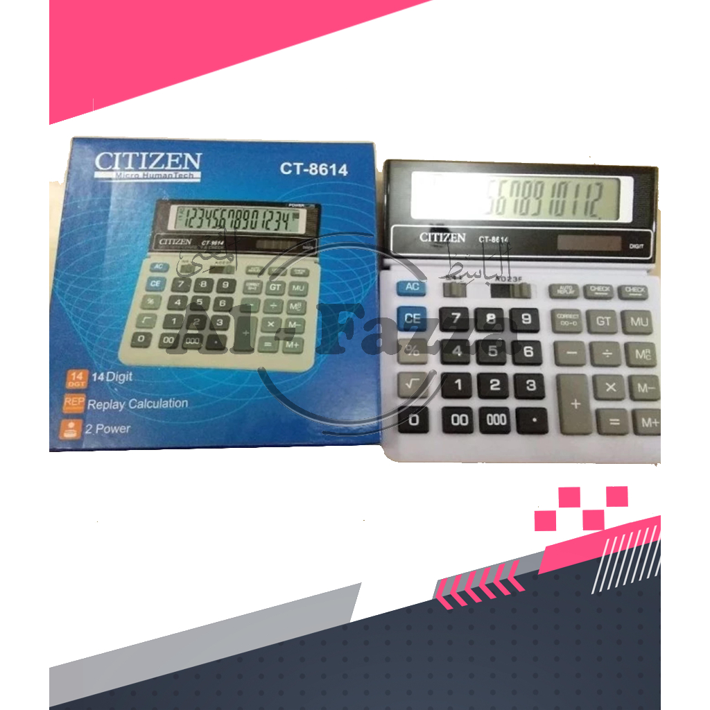 Jual Kalkulator Citizen CT 8614 14 Digit (Besar), CT 512 (Sedang) | Shopee Indonesia