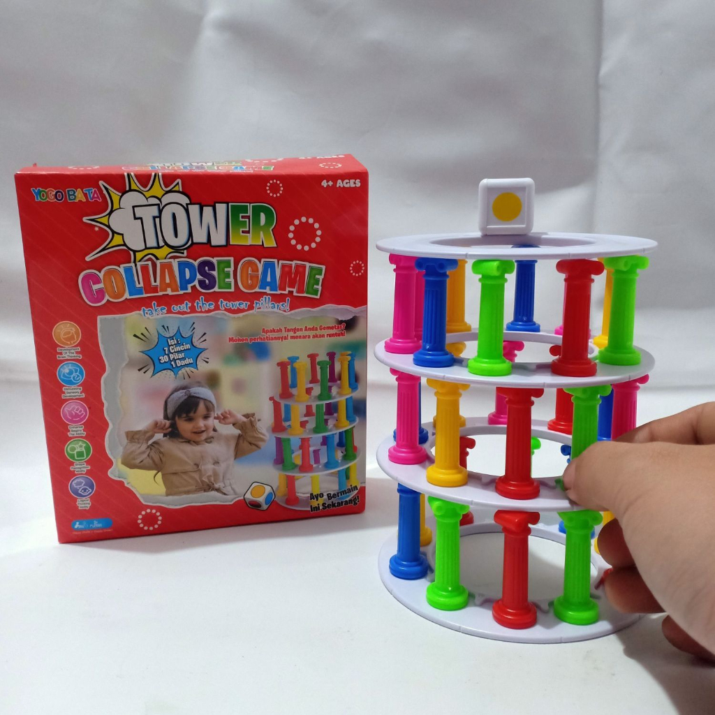 Jual Mainan Edukasi Tower Collapse Game YG 8: Belajar, Bersenang-senang ...
