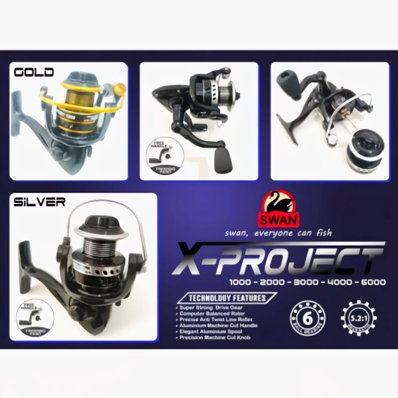 Jual REEL SWAN X-PROJECT 6000 | Shopee Indonesia
