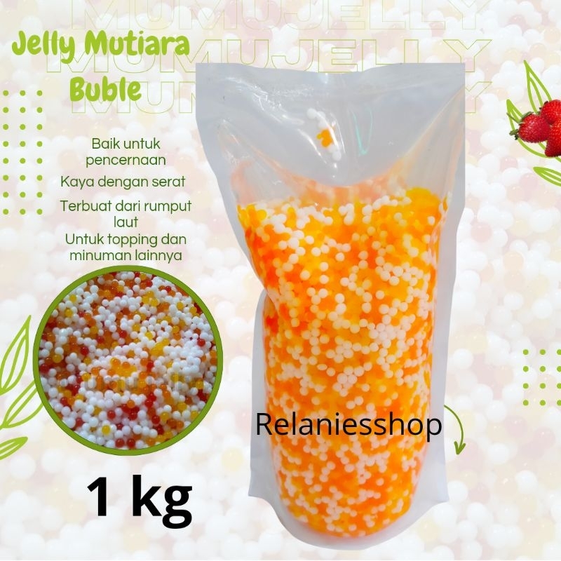 Jual JELLY MUTIARA BUBLE TOPPING MINUMAN PUDDING 1 KG | Shopee Indonesia