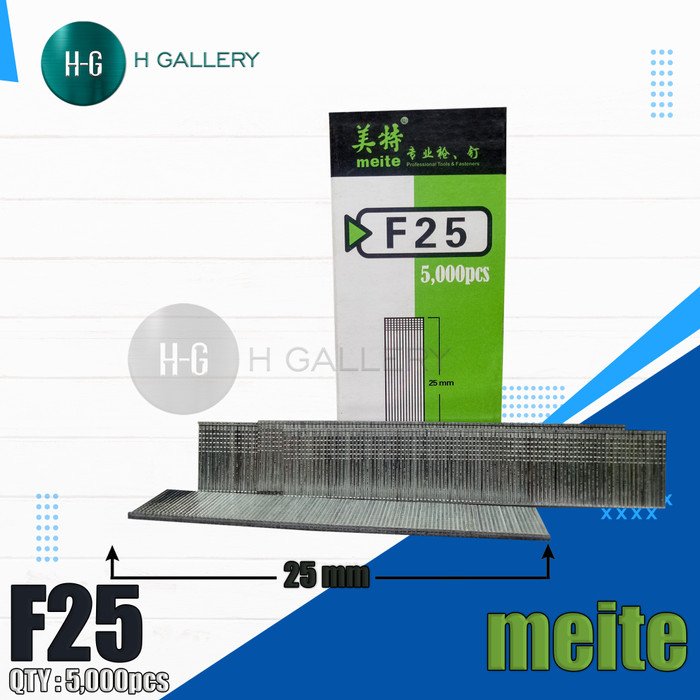Jual MEITE - PAKU I NAIL F PAKU F 25 / F-25 / F25 BRAD NAIL - 5000 PCS ...