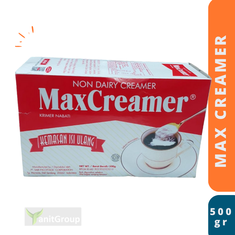 Jual Max Creamer Non Dairy / Kemasan Refill Krimer (500 gr) | Shopee ...