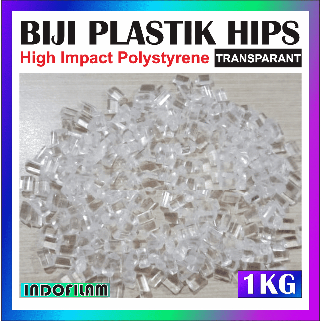 Jual 1 KG BIJI PLASTIK PLASTIC PURE HIPS HI PS HIGH IMPACT POLYSTYRENE ...