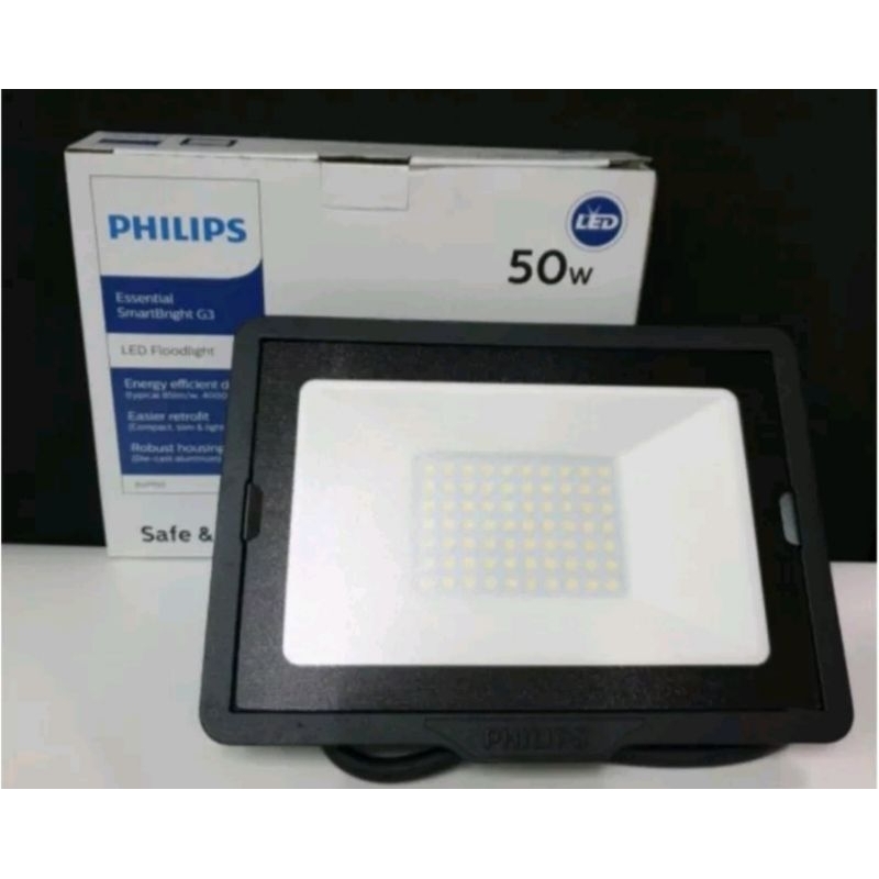 Jual Lampu Sorot Philips 50 watt LED Floodlight warna cool white ...