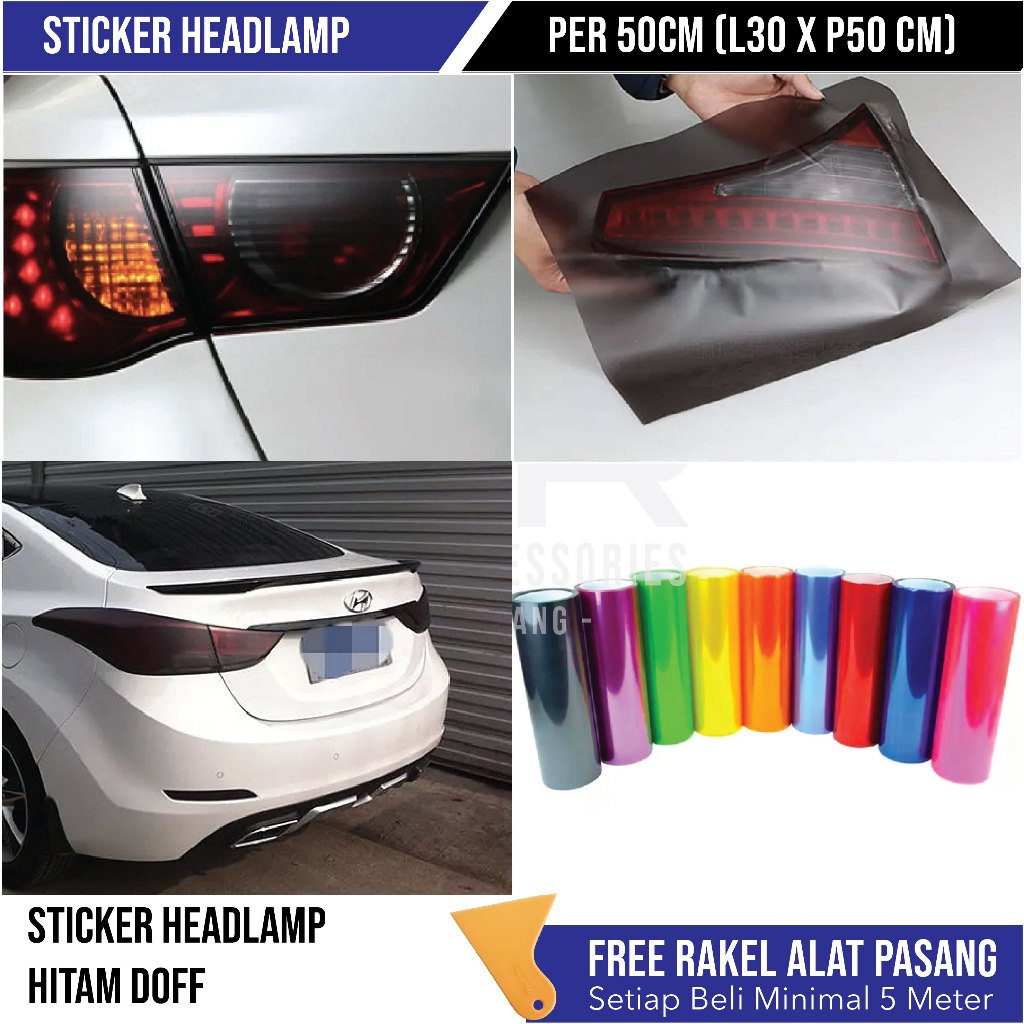 Jual STIKER STICKER HEADLAMP STOPLAMP LAMPU WARNA UNTUK MOBIL DAN MOTOR ...