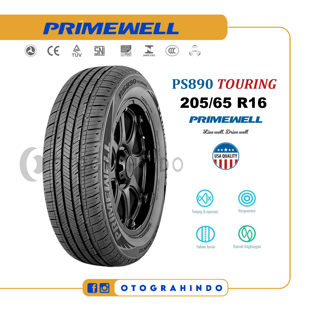 Jual PRIMEWELL PS890 TOURING 205/65 R16 BAN MOBIL CORTEZ XPANDER ...