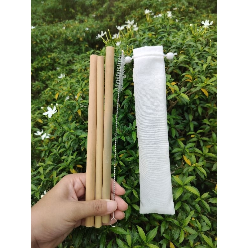 Jual Local Pride Eco Bamboo Straw Paket Sedotan 5 in 1 Bambu+Brush ...