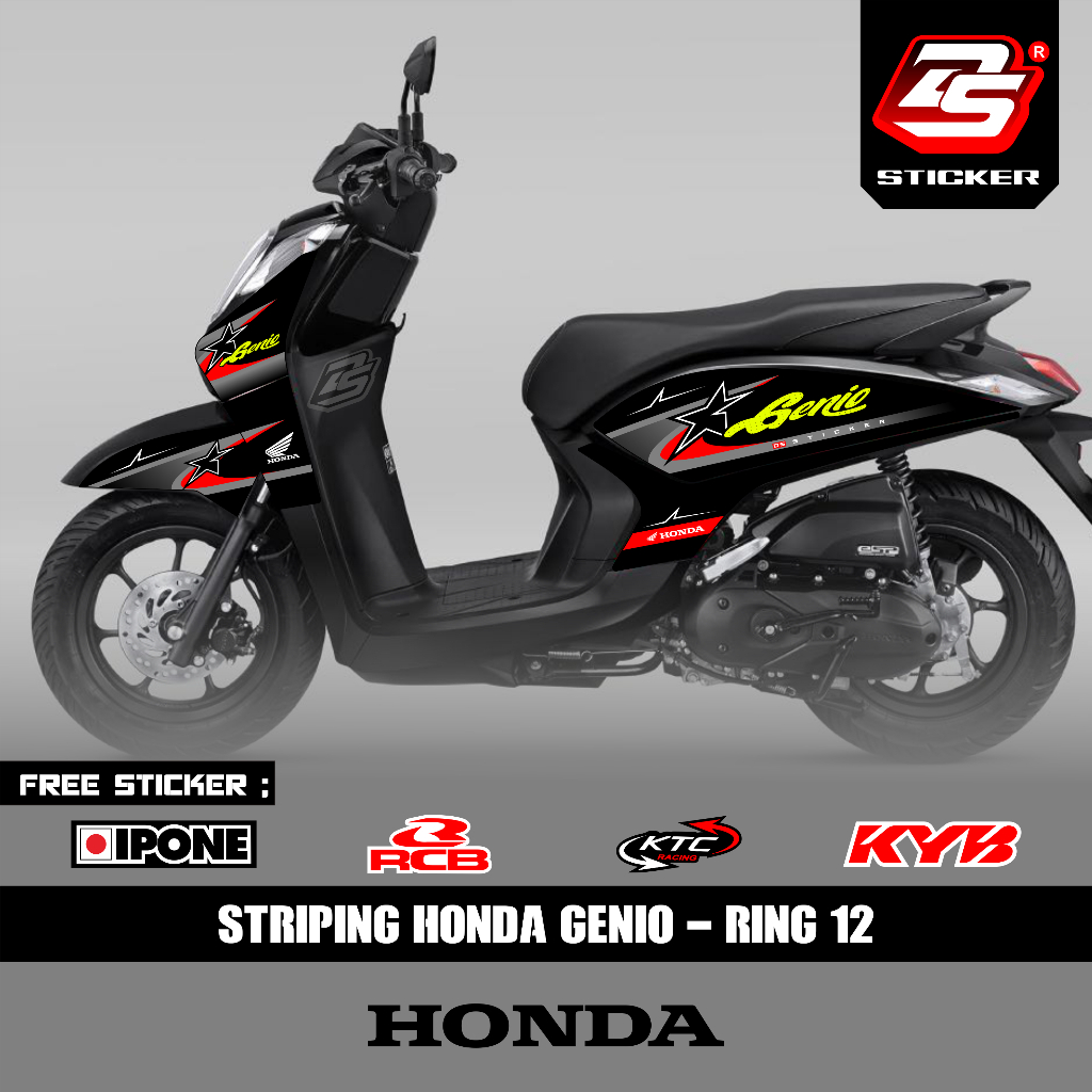 Jual Sticker Striping Genio Stiker honda Genio | Shopee Indonesia