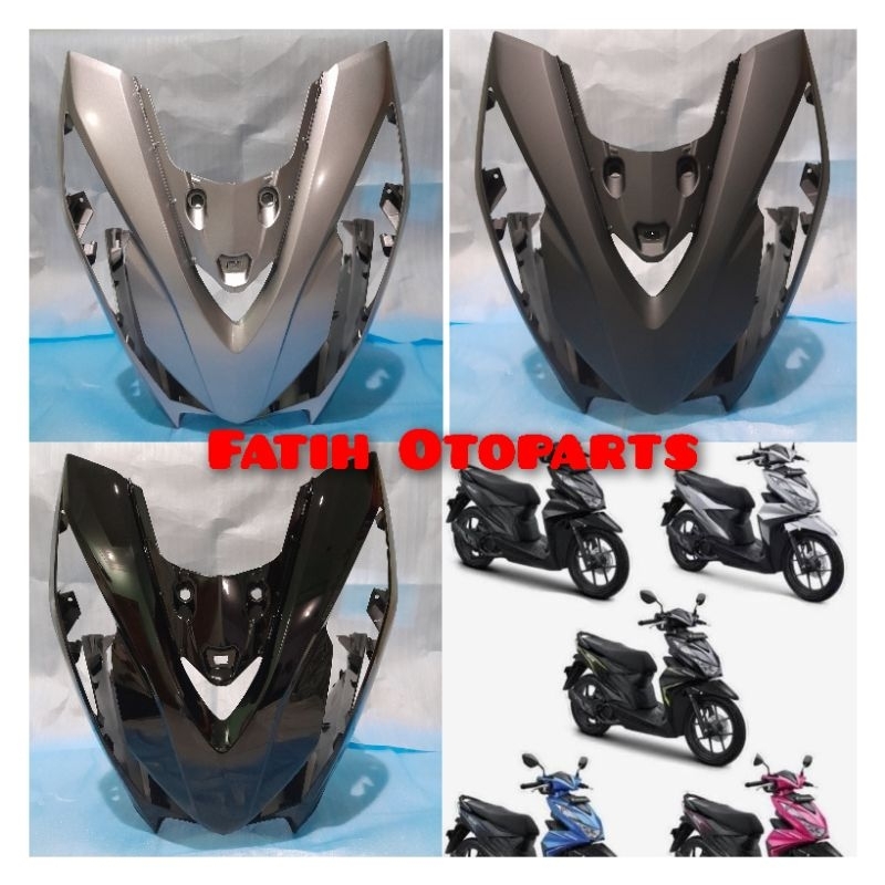 Jual cover front panel tameng depan beat iss beat deluxe new led 2020 ...