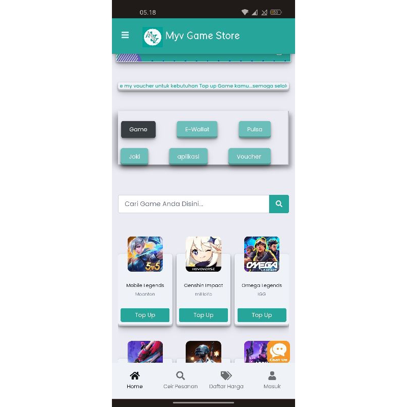 Jual full Source Code TopUp Game Terbaru | Shopee Indonesia