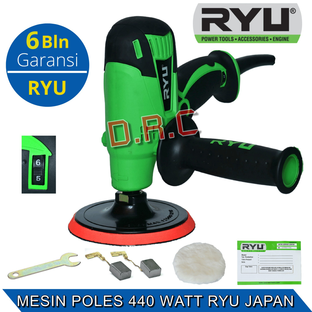 Jual MESIN POLISHER POLES 5 INCH RYU TEKIRO RGP 125E | Shopee Indonesia