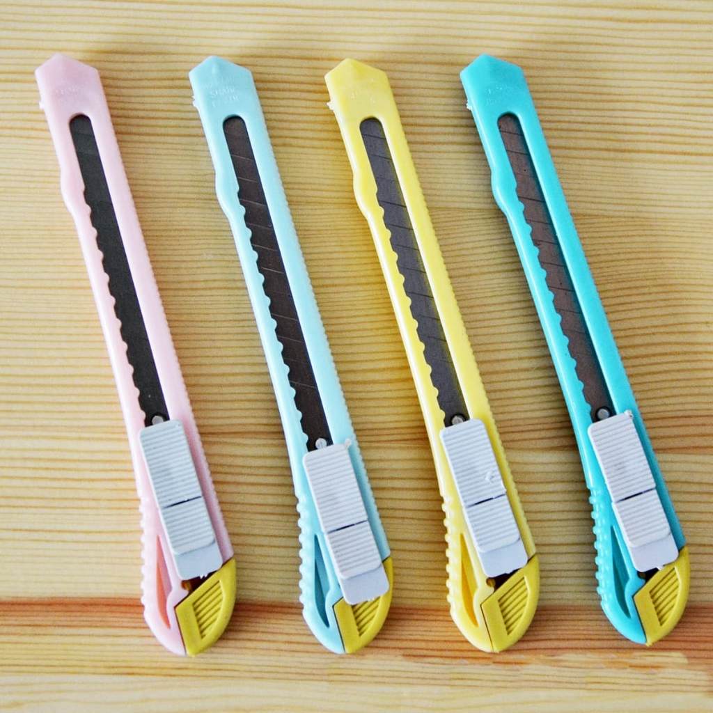 Jual Pisau Cutter Kater Kecil Alat Bantu Potong Warna Tosca | Shopee ...