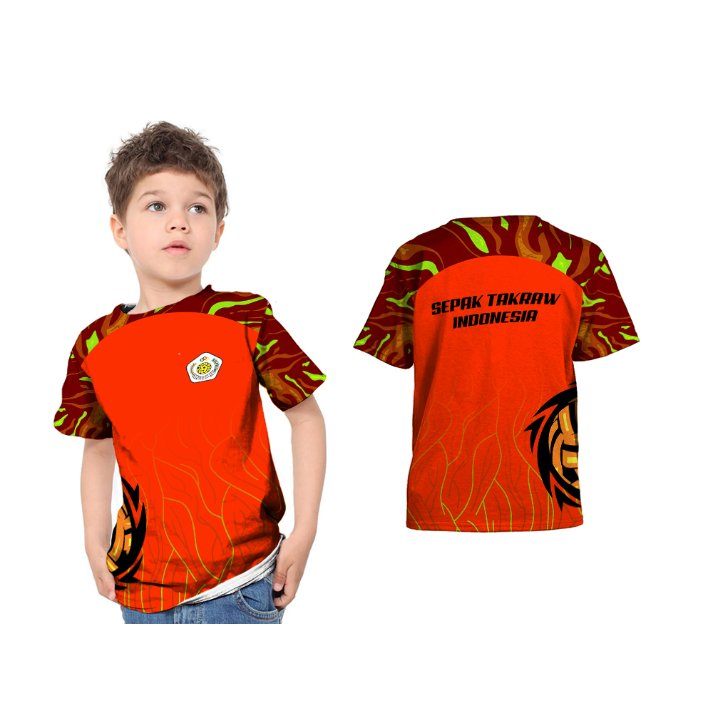 Jual 301KIDS - Baju Kaos Anak Jersey Olahraga Sepak Takraw Full Print ...