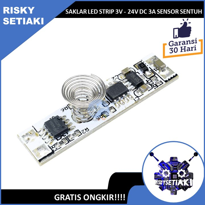 Jual SAKLAR LAMPU LED STRIP 3V - 24V DC 3A DENGAN SENSOR SENTUH TANGAN ...