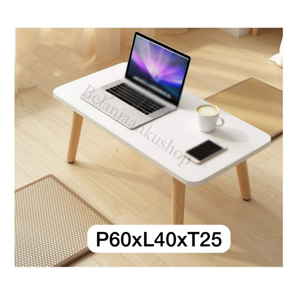 Jual Meja Lesehan Kayu Panjang Ruang Tamu 80x40 Minimalis Table coffe ...