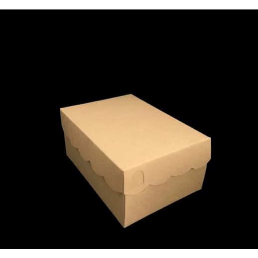 Jual Dus Snack Coklat Polos Kraft 275gsm 14,5 x 10 x 7,5cm non laminasi ...