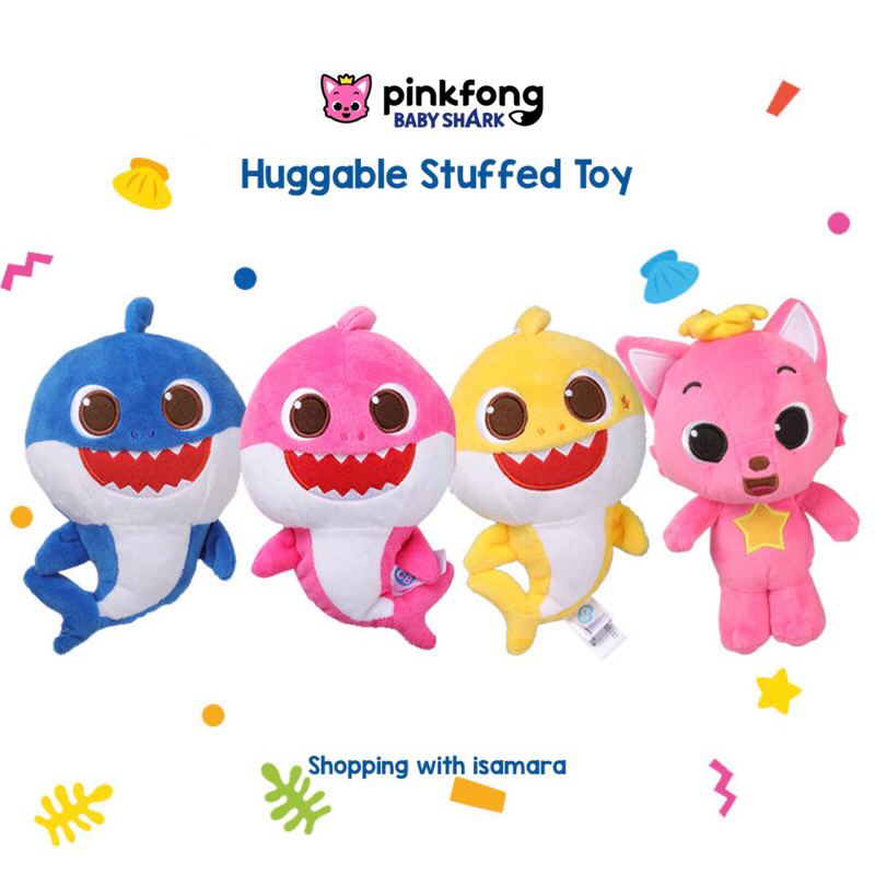 Jual Pinkfong Baby Shark Huggable Stuffed Toy / Boneka | Shopee Indonesia