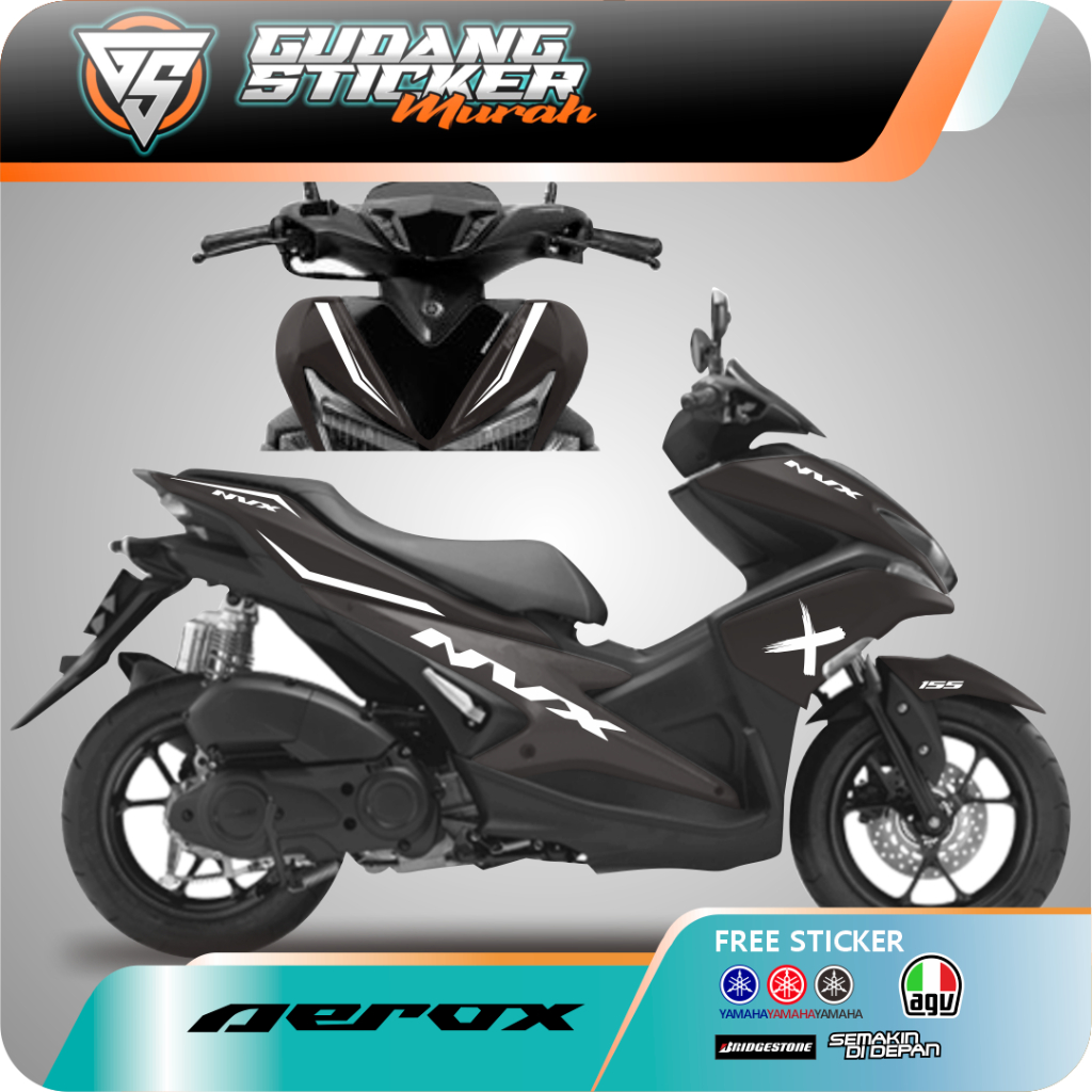 Jual STRIPING CUTTING AEROX LAMA STIKER X NVX STICKER OLD AKSESORIS ...
