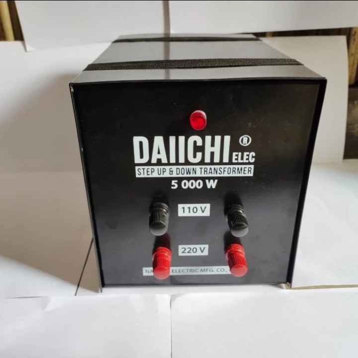 Jual Trafo Step Up Step Down 110V - 220V 5000 Watt Daiichi | Shopee ...