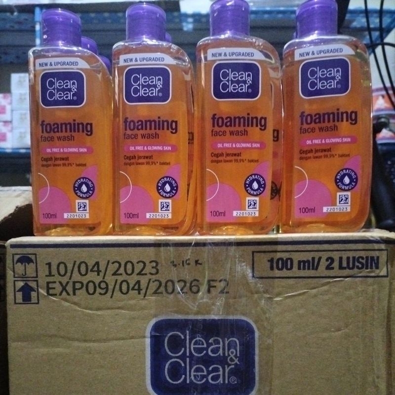 Jual (ORIGINAL) Clean & Clear Foaming Facial Wash (100 & 50 Ml) / Clean ...
