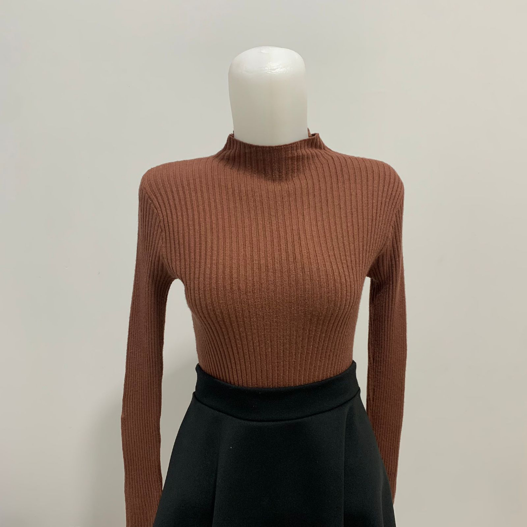 Jual AJWShop Inner Rajut Turtleneck Premium Lengan Panjang Import Bahan ...