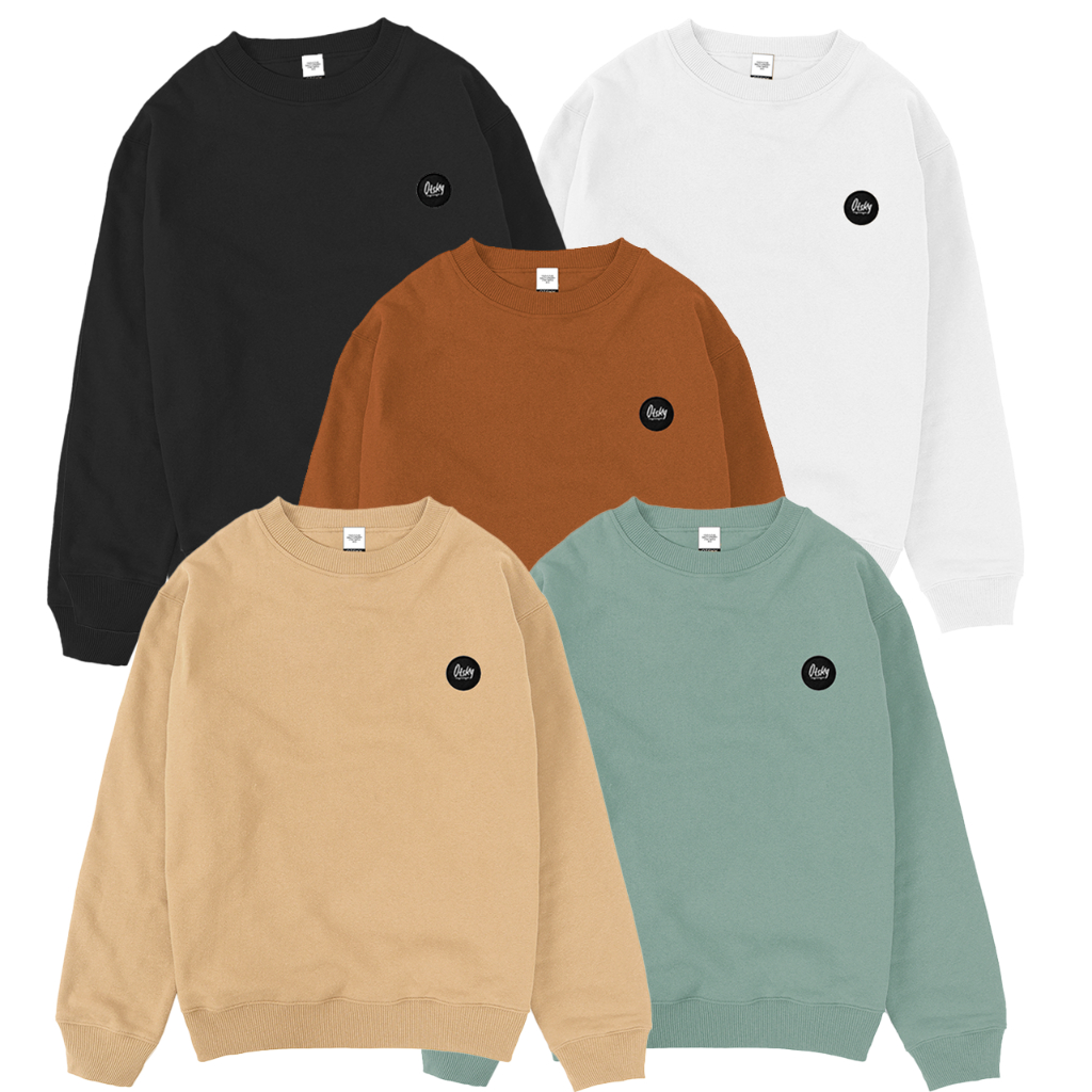 Jual Otsky Crewneck Small Logo Simple Basic Fleece (W) | Shopee Indonesia